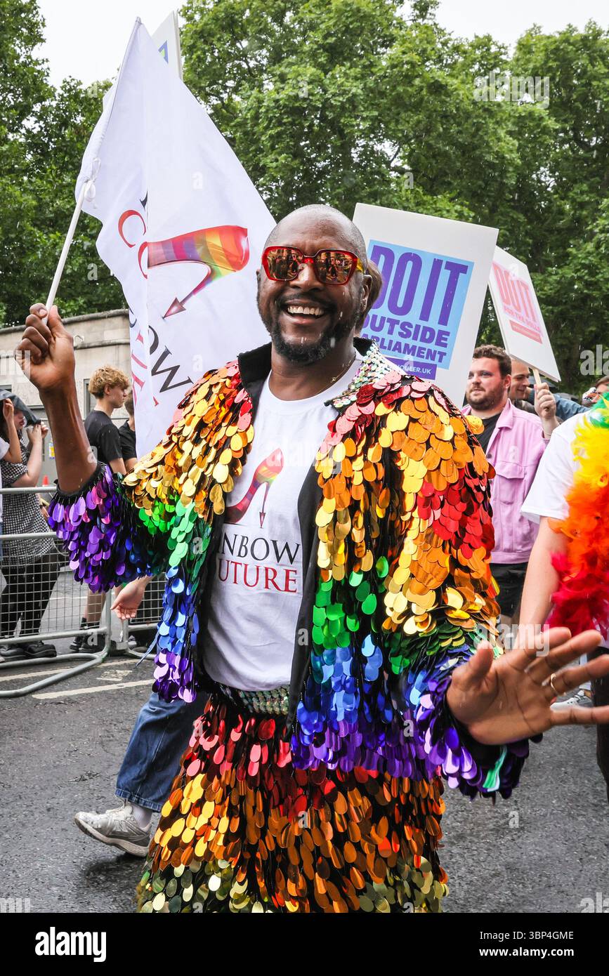London, UK. 05th July, 2025. Actor and singer Matt Henry at the Pride ...