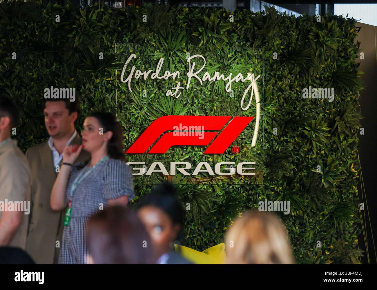 Silverstone, UK. 6th July 2025. Gordon Ramsay at F1 Garage in the pit ...