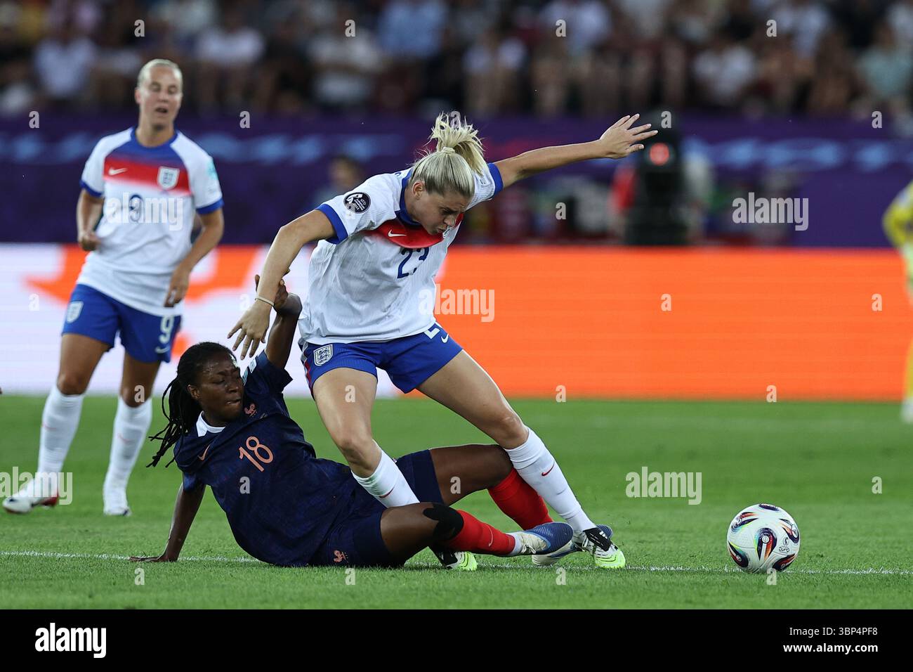 Alessia Russo (England Women)Oriane Jean-Francois (France Women) during ...