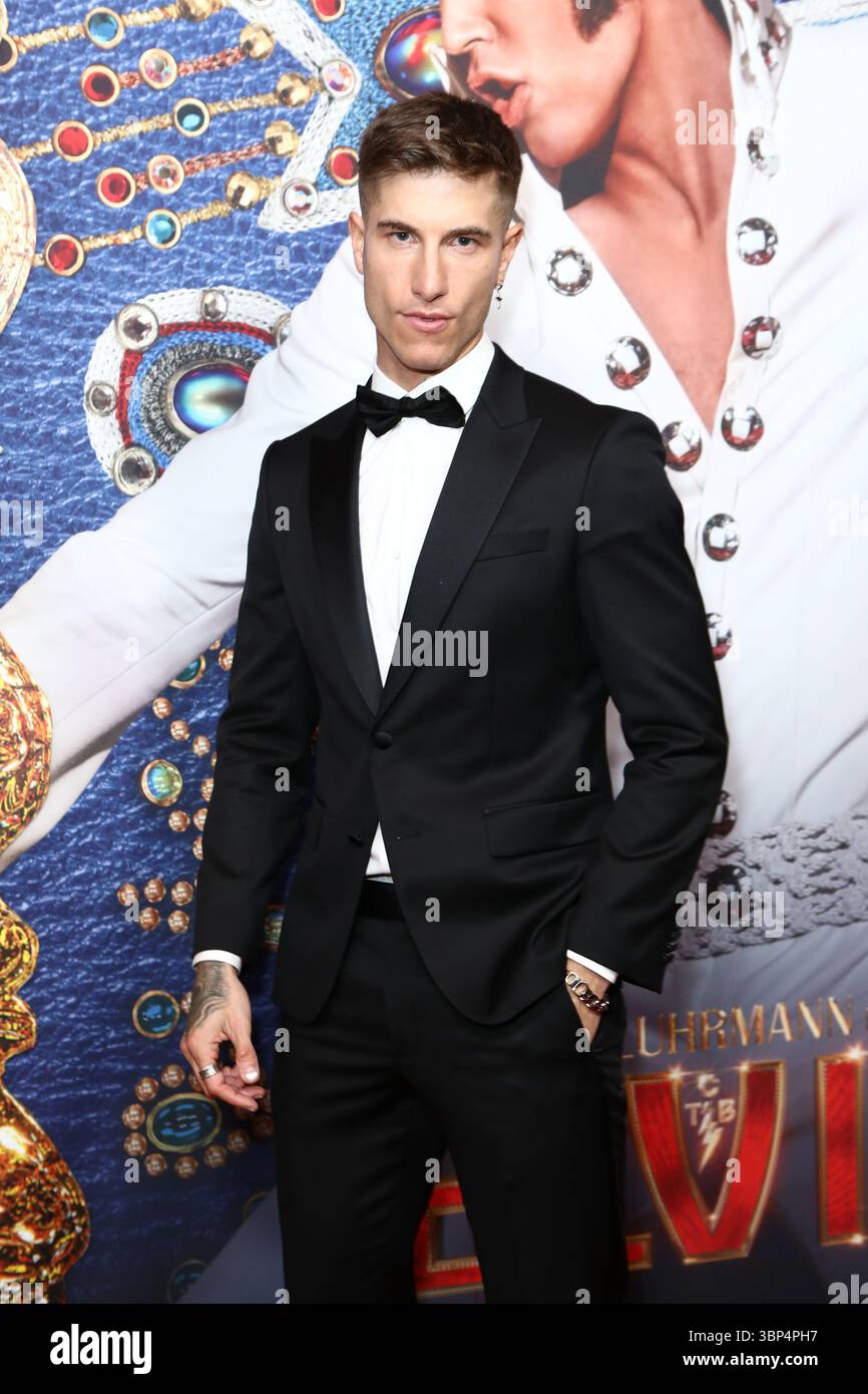 Josh Carroll walks the red carpet at the Sydney premiere of Elvis the ...