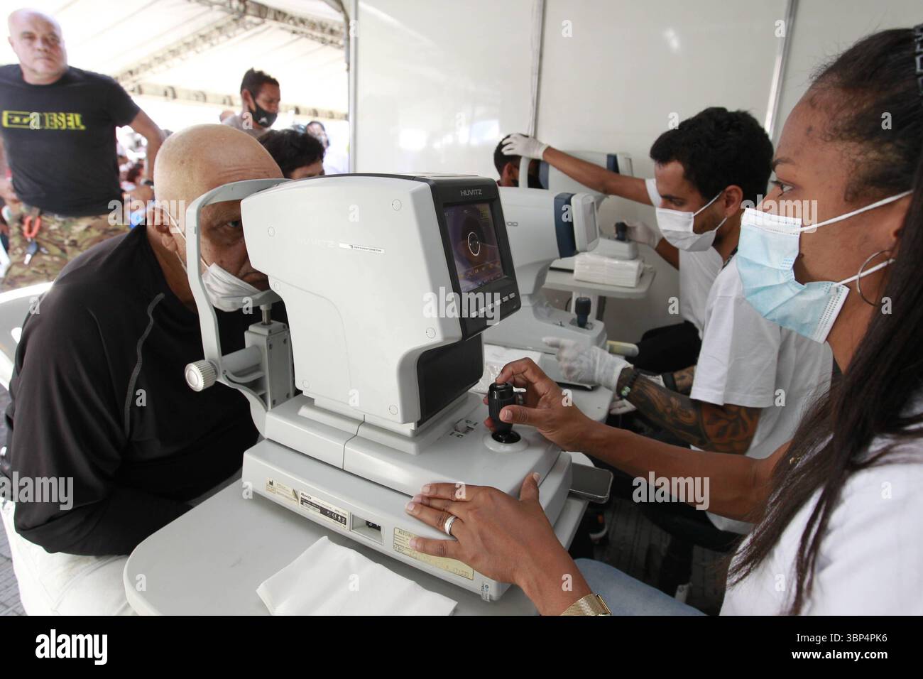 eye exam on a SUS patient ipira, bahia, brazil - june 22, 2022: eye ...