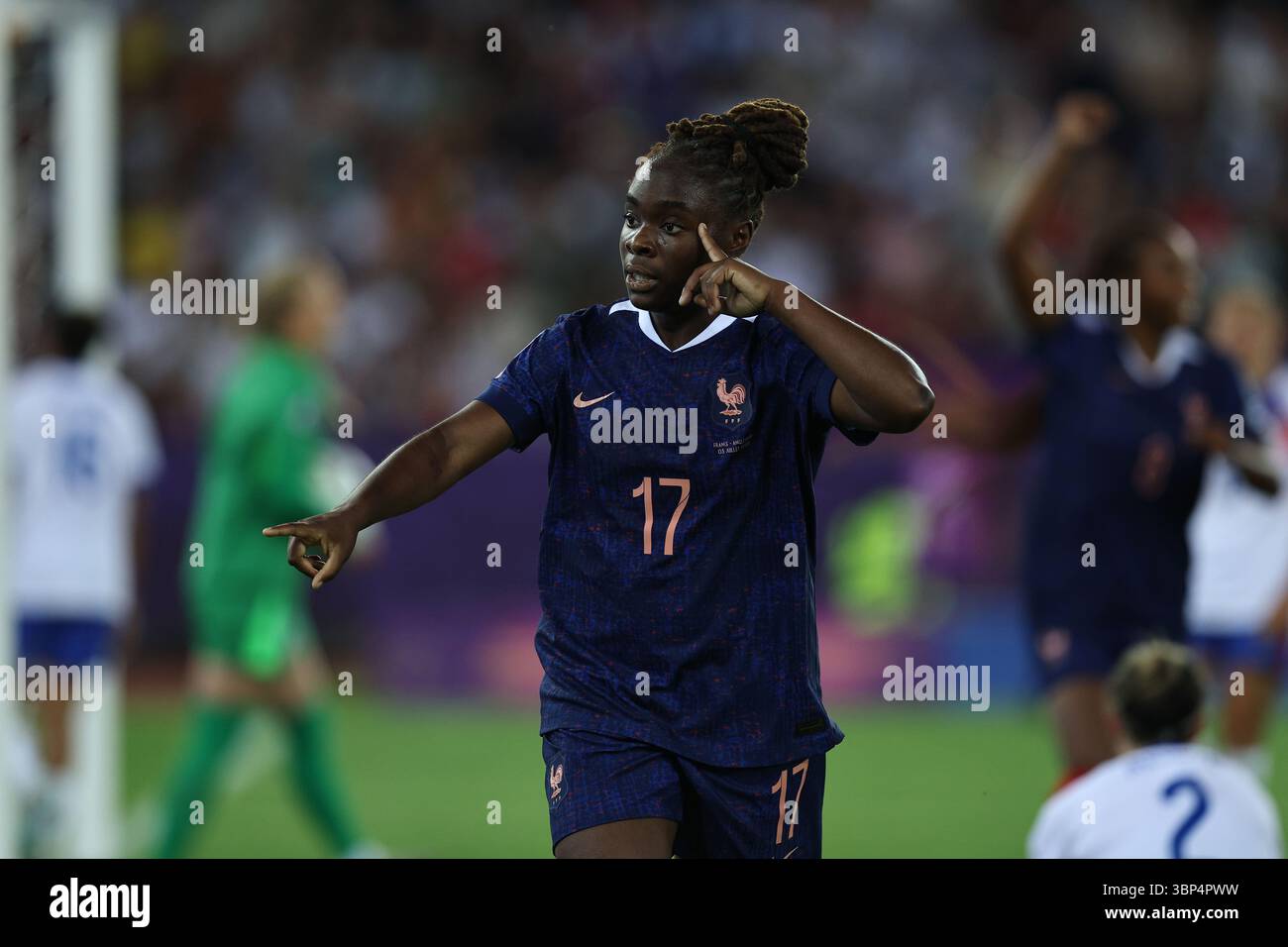 Sandy Baltimore (France Women) celebrates after scoring his teams ...