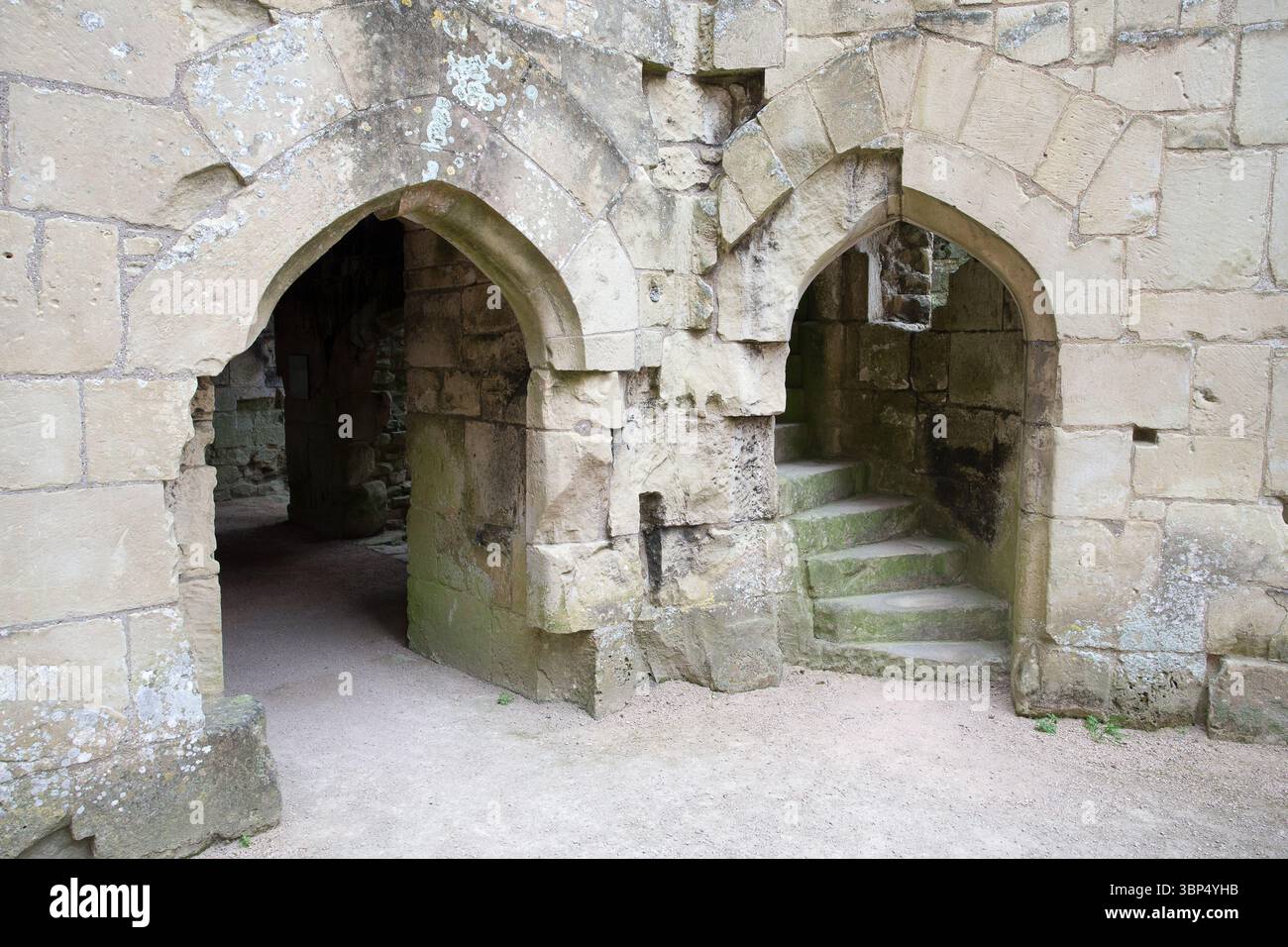 Old Wardour Castle was a showpiece, six-sided 14th-century tower house ...