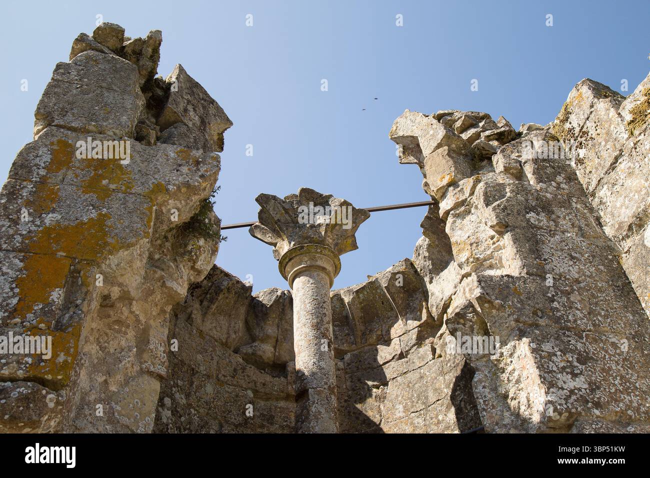 Old Wardour Castle was a showpiece, six-sided 14th-century tower house ...