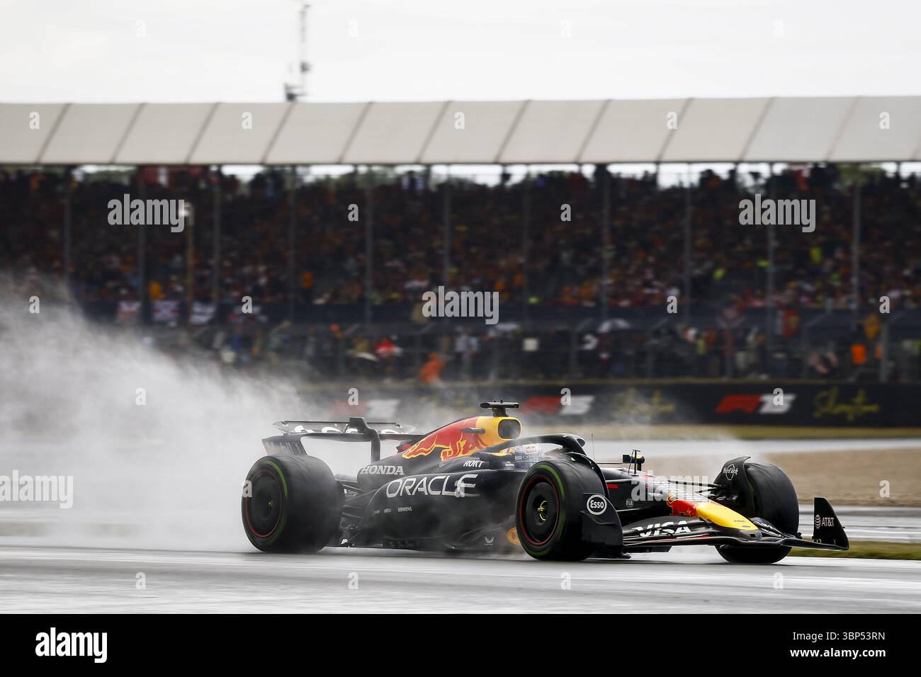 SILVERSTONE - Max Verstappen (Red Bull Racing) on the Silverstone ...