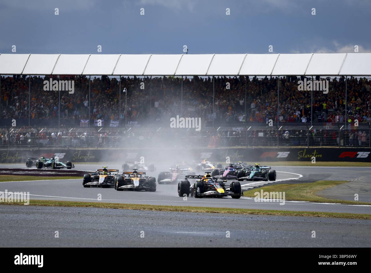 SILVERSTONE - Max Verstappen (Red Bull Racing) on the Silverstone ...