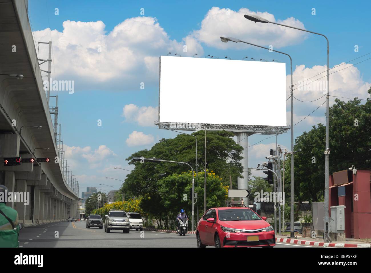 Car under advertising board hi-res stock photography and images - Alamy
