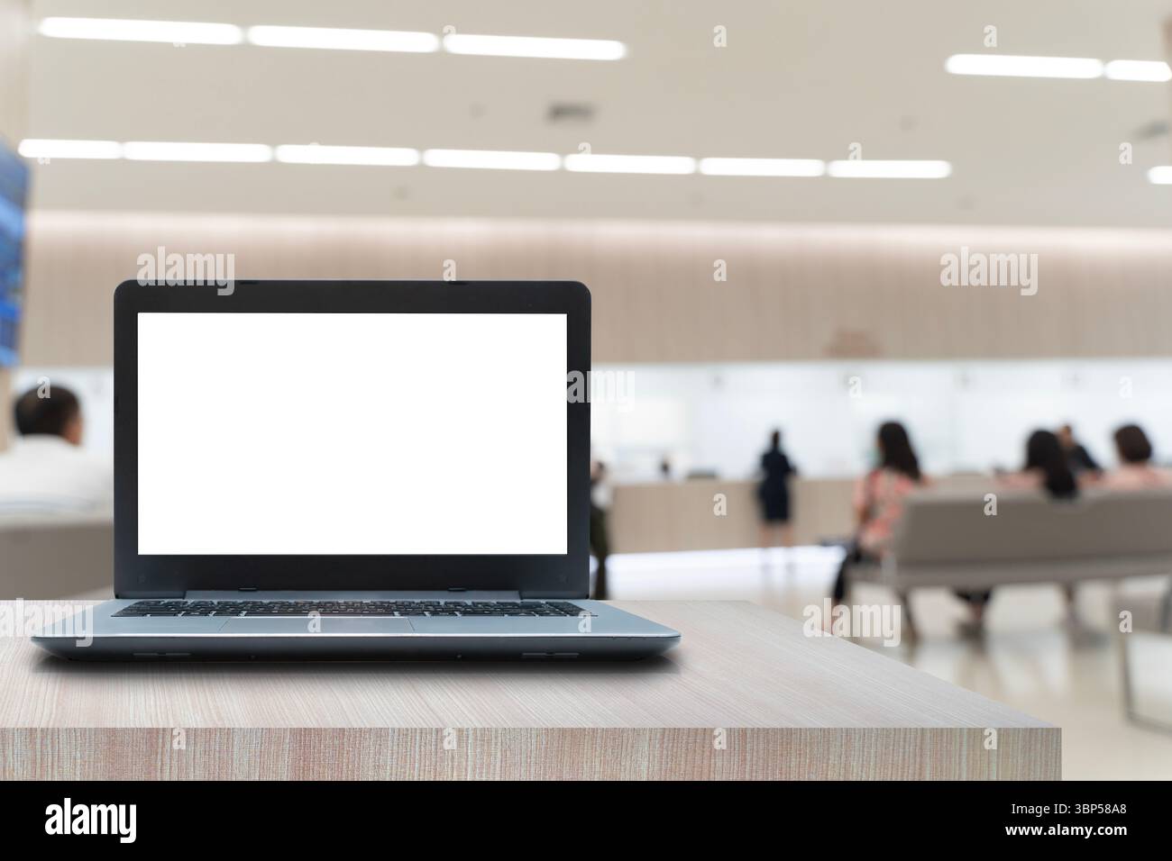 Computer mockup display placed in hi-res stock photography and images ...