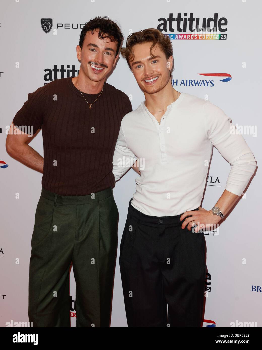 Mikey Perryman-Payne and Toby Perryman-Payne attend the Peugeot ...