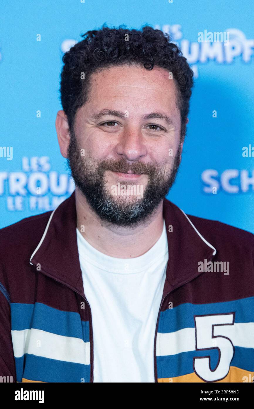 Paris, France. 06th July, 2025. Azzeddine Ahmed-Chaouch attending The Smurfs The Movie (Les ...