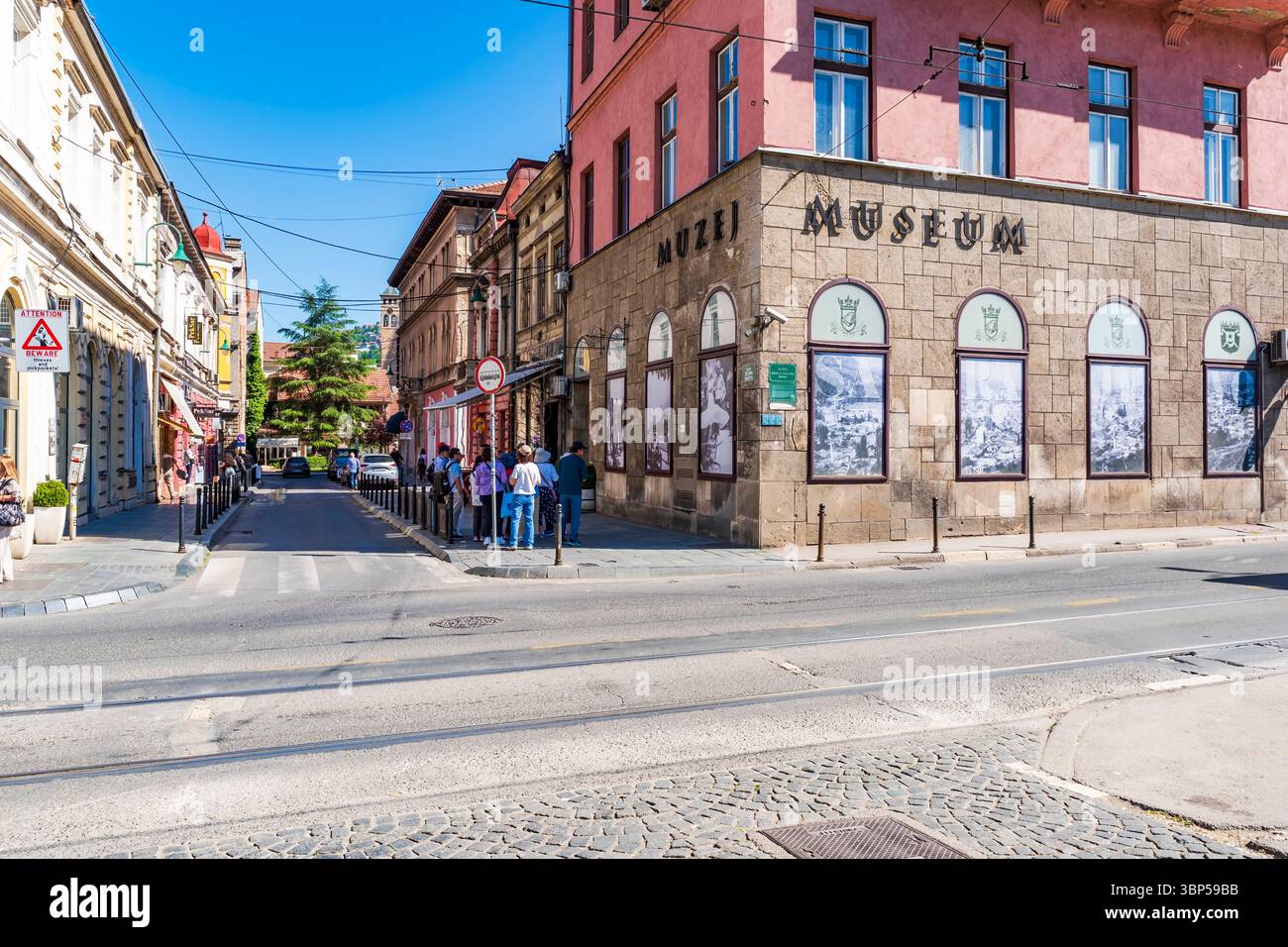 SARAJEVO, BOSNIA AND HERZEGOVINA - JUNE 05, 2025: People visit the spot ...