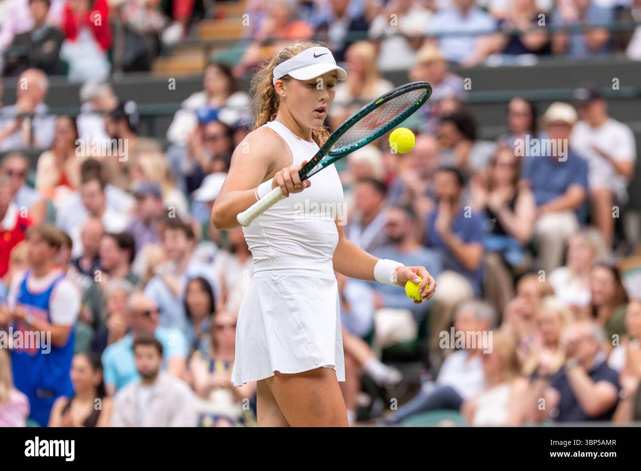 LONDON, ENGLAND - JULY 5: Mirra Andreeva of Russia during Wimbledon ...