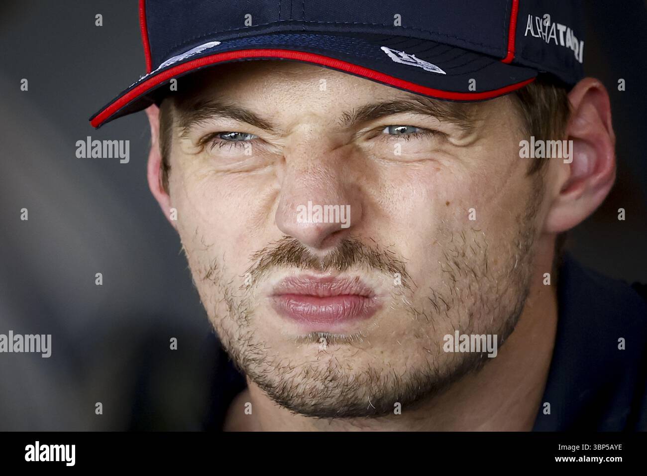 SILVERSTONE - Max Verstappen (Red Bull Racing) after the end of the ...