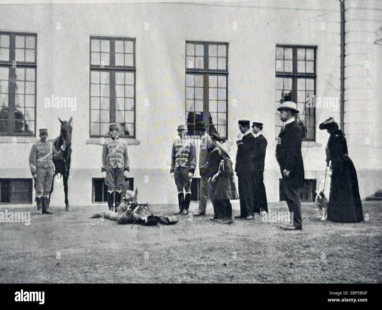 Queen Alexandra captures King Christian IX inspecting a new repeating ...