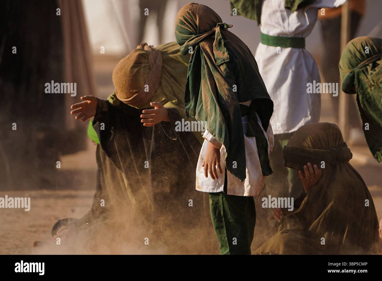 Bartella District, Iraq. 06th July, 2025. Shiite Muslim re-enactors ...