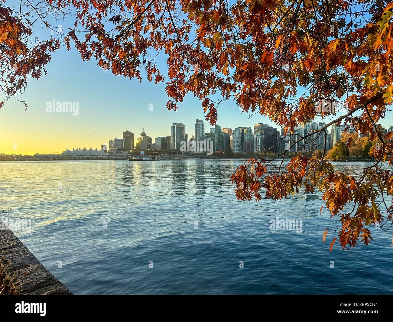 Vancouver, BC - October 29, 2023: Stanley Park and scenery along the ...