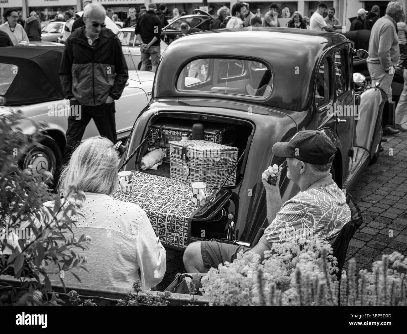 Classic beetle cars Black and White Stock Photos & Images - Alamy
