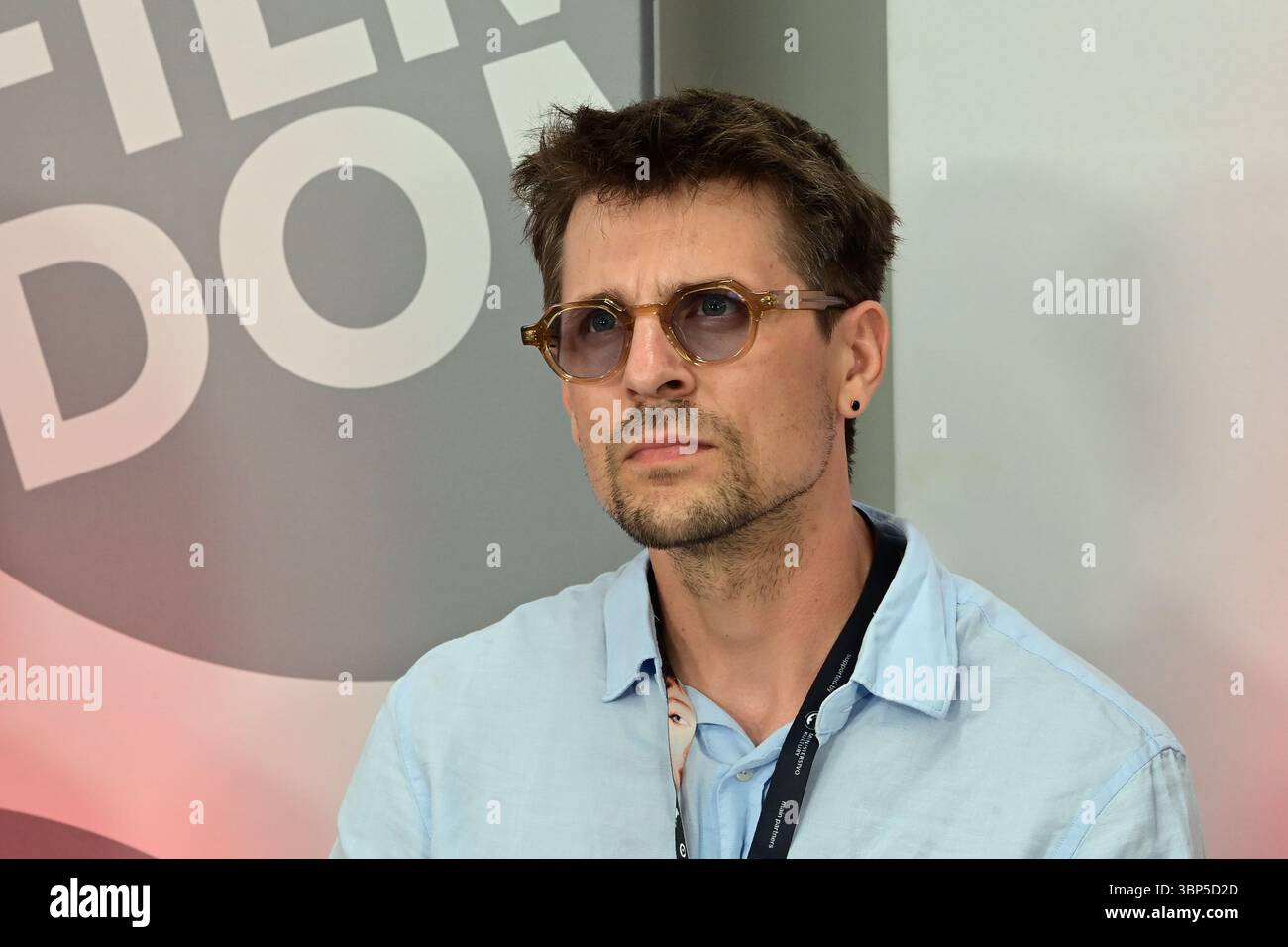 Slovak actor Juraj Loj receivee Innogy Blue Cube Award during the 59th ...