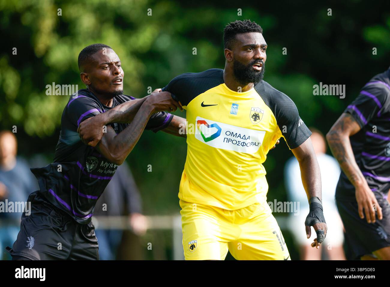BURGH-HAAMSTEDE, NETHERLANDS - JULY 6: Frantzdy Pierrot of AEK Athens ...