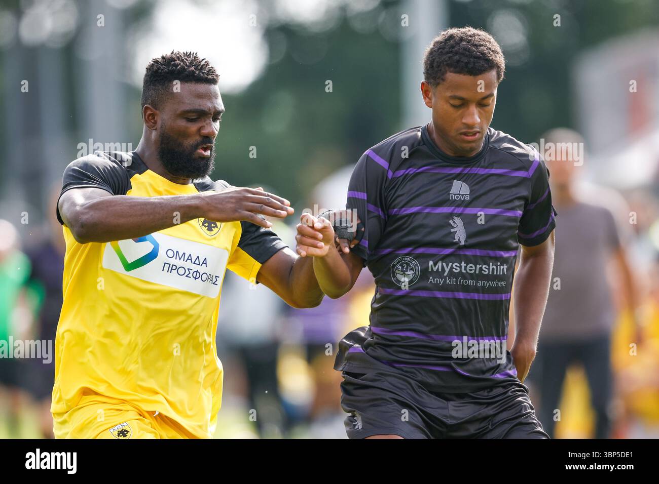 BURGH-HAAMSTEDE, NETHERLANDS - JULY 6: Frantzdy Pierrot of AEK Athens ...