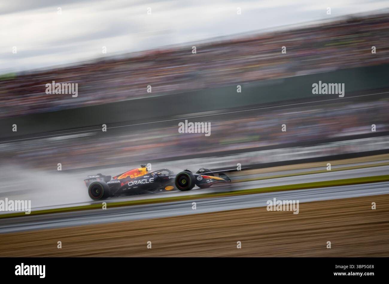 SILVERSTONE - Max Verstappen (Red Bull Racing) in action on the ...