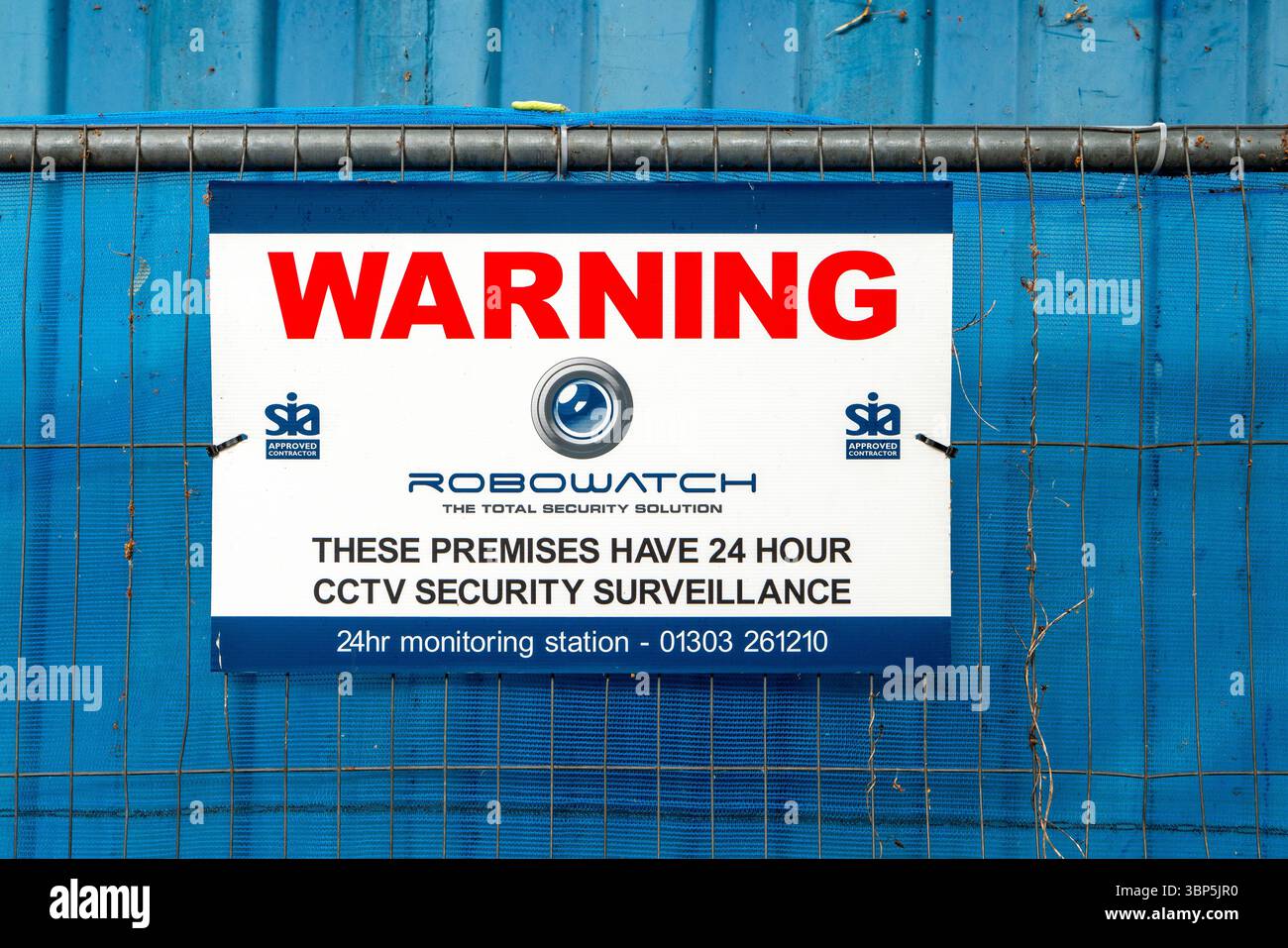 CCTV security surveillance warning sign Stock Photo - Alamy