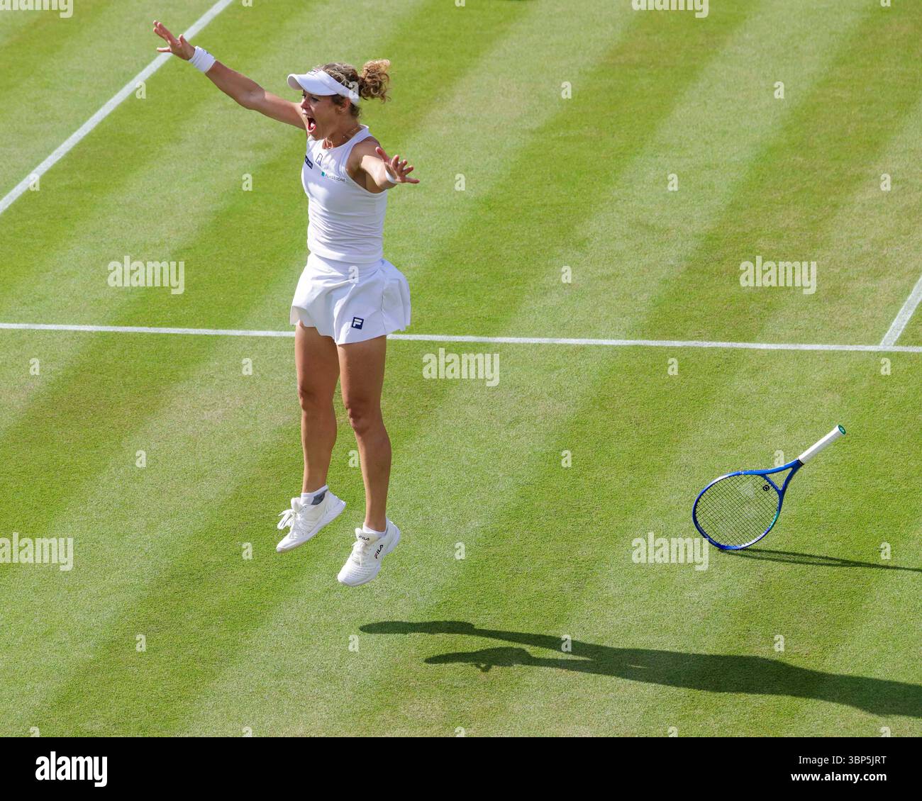 London, Great Britain, 6 Jul 2025. Laura Siegemund (GER) during the 2025 Wimbledon Tennis Grand ...
