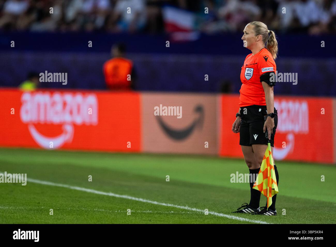 250705 Assistant referee Monica Lokkeberg during the UEFA Women's Euro ...