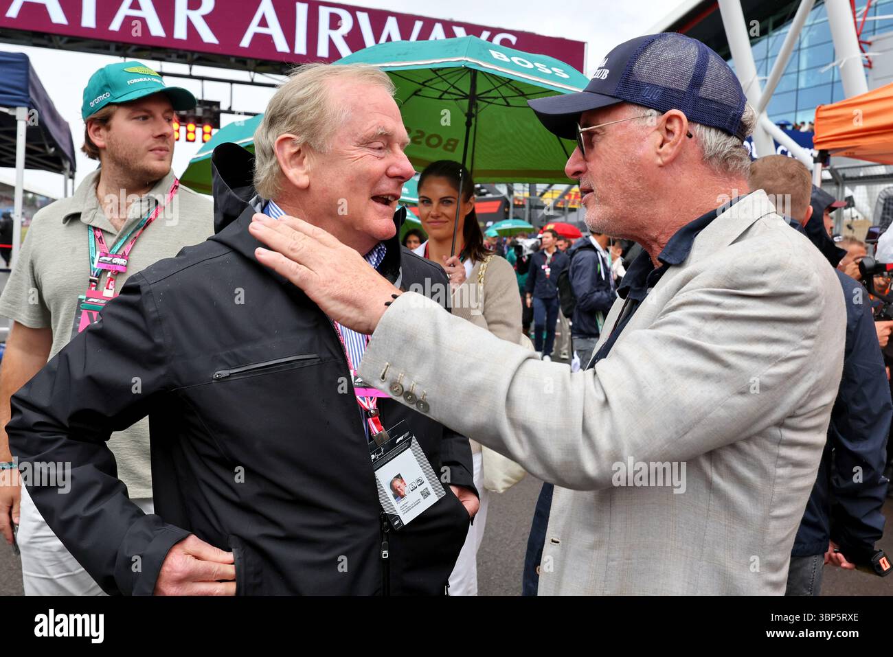 Silverstone, UK. 06th July, 2025. (L to R): Jonathan Palmer (GBR) with ...