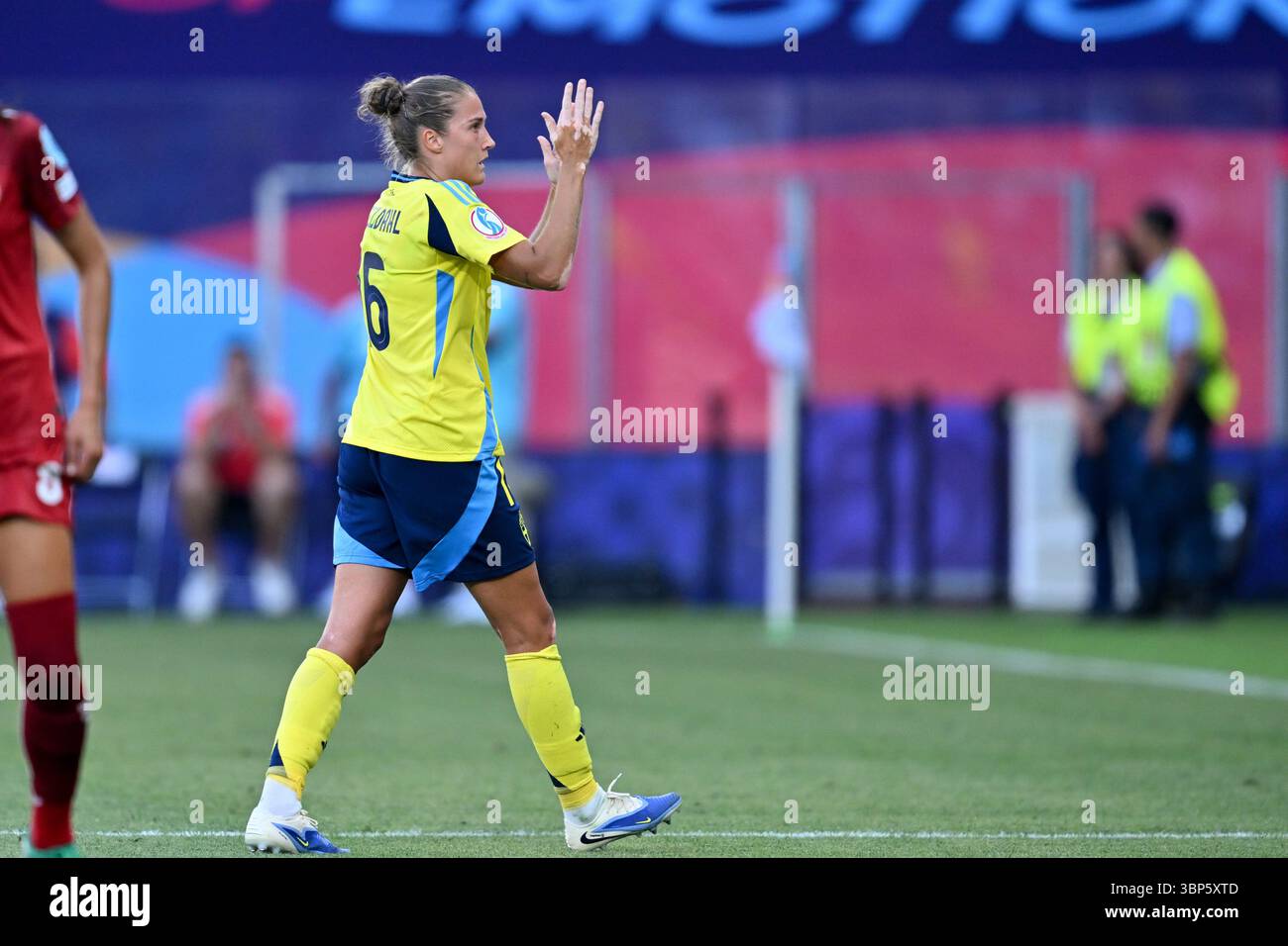 Filippa Angeldahl (16) of Sweden pictured during the matchday 1 game in ...