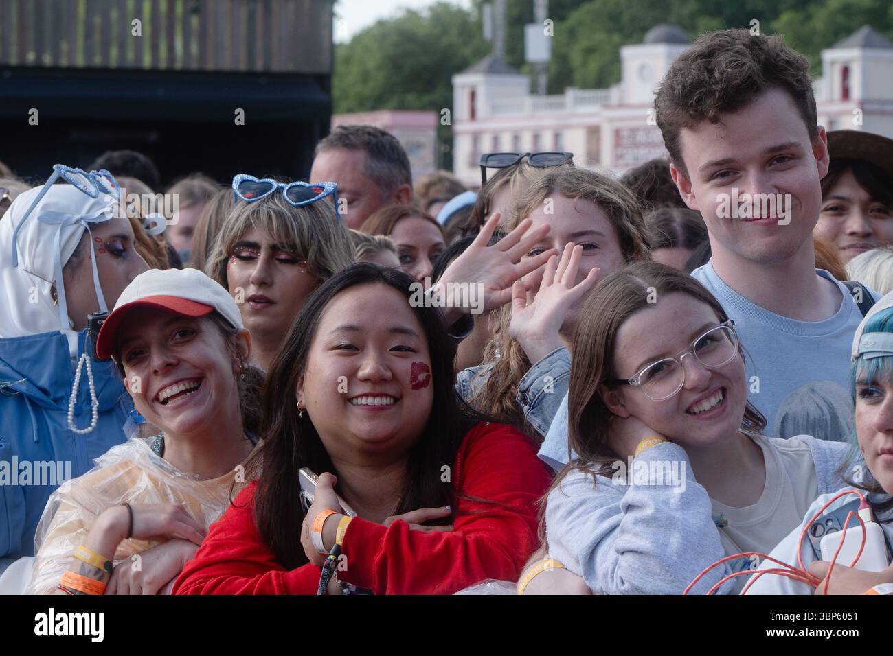 London, UK, 6 July, 2025. American Express presents BST Hyde Park. Pictured left to right ...