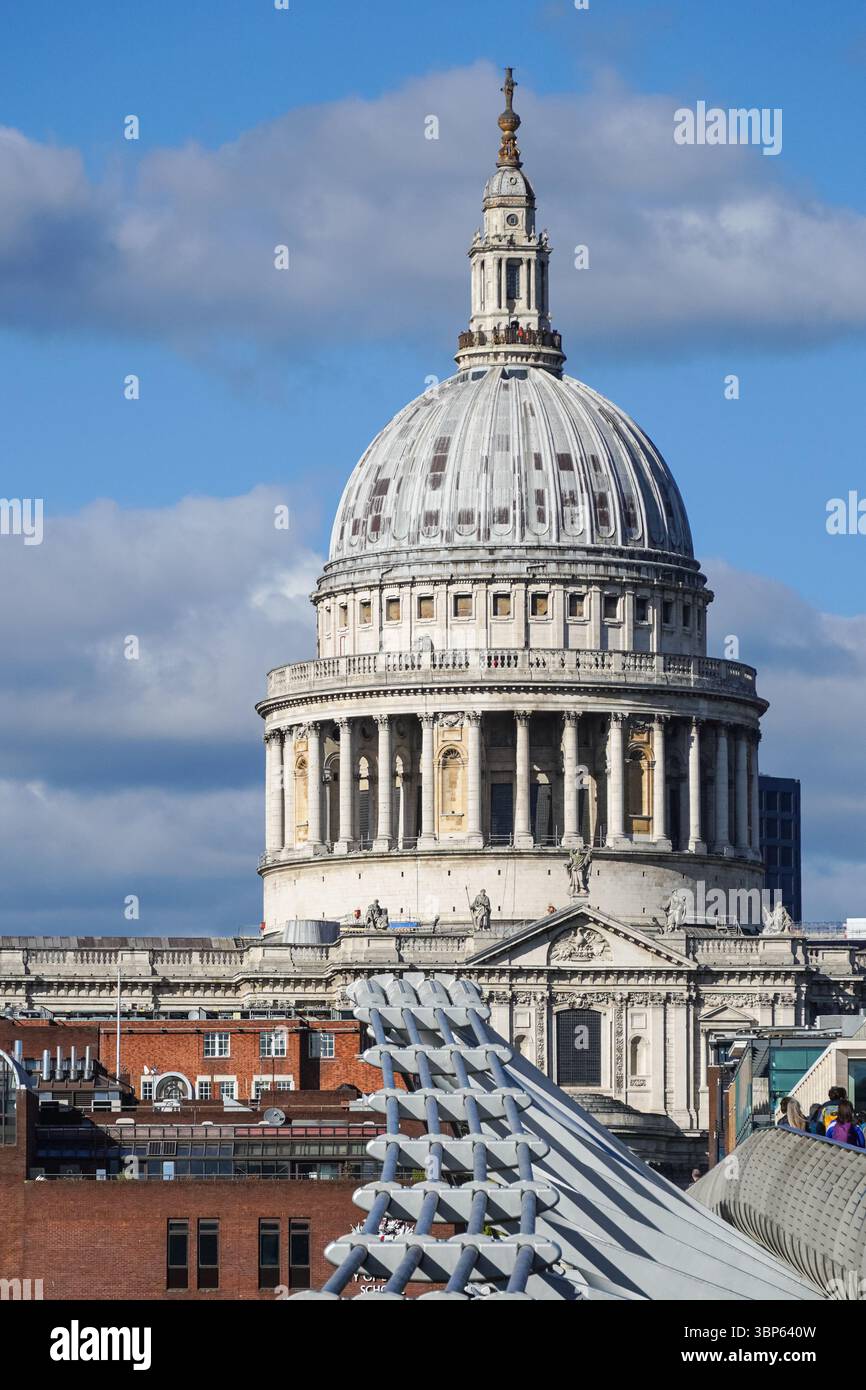 Dome of St Paul's Cathedral, London England United Kingdom UK Stock ...