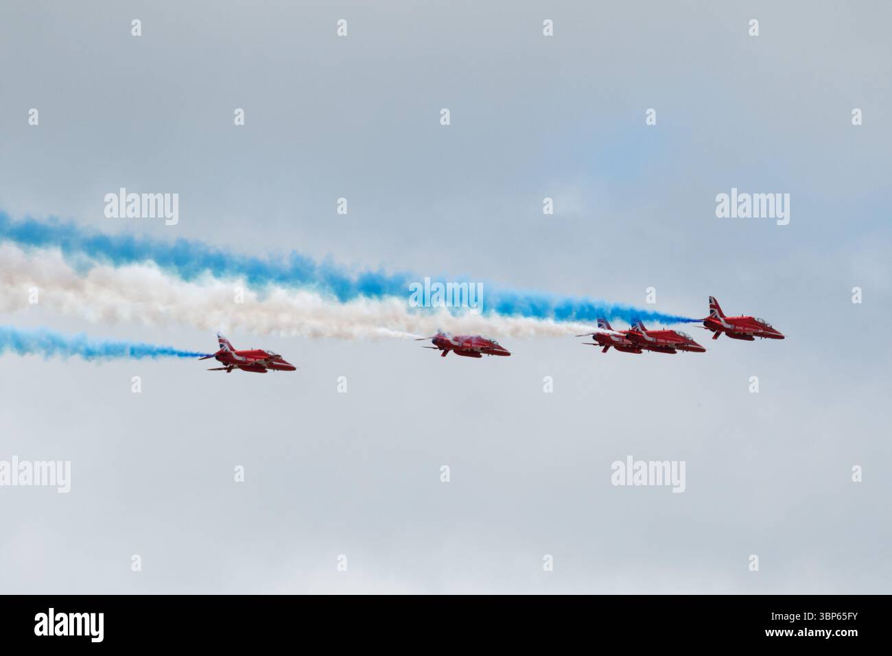 Wales National Airshow, Swansea, UK. 6 July 2025. The Red Arrows on ...