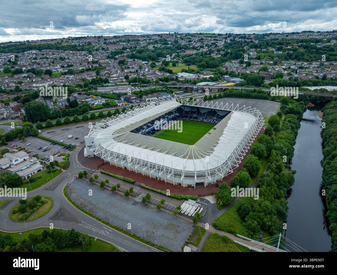 Editorial SWANSEA, UK - July 06, 2025: The Liberty Stadium, home of the ...