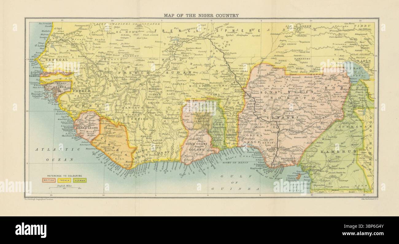 Historical niger map hi-res stock photography and images - Alamy