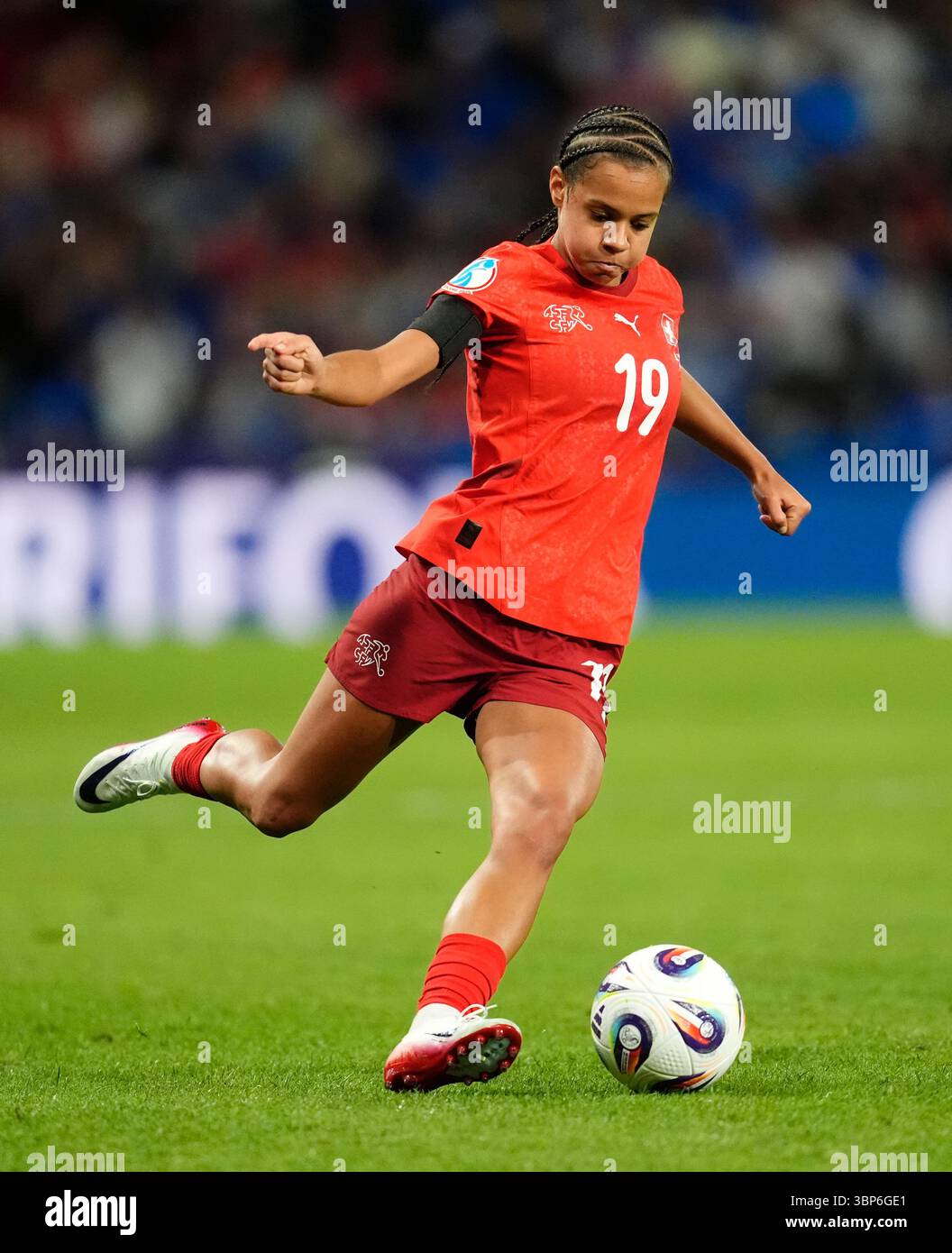 Switzerland's Iman Beney during the UEFA Women's Euro 2025 Group D ...
