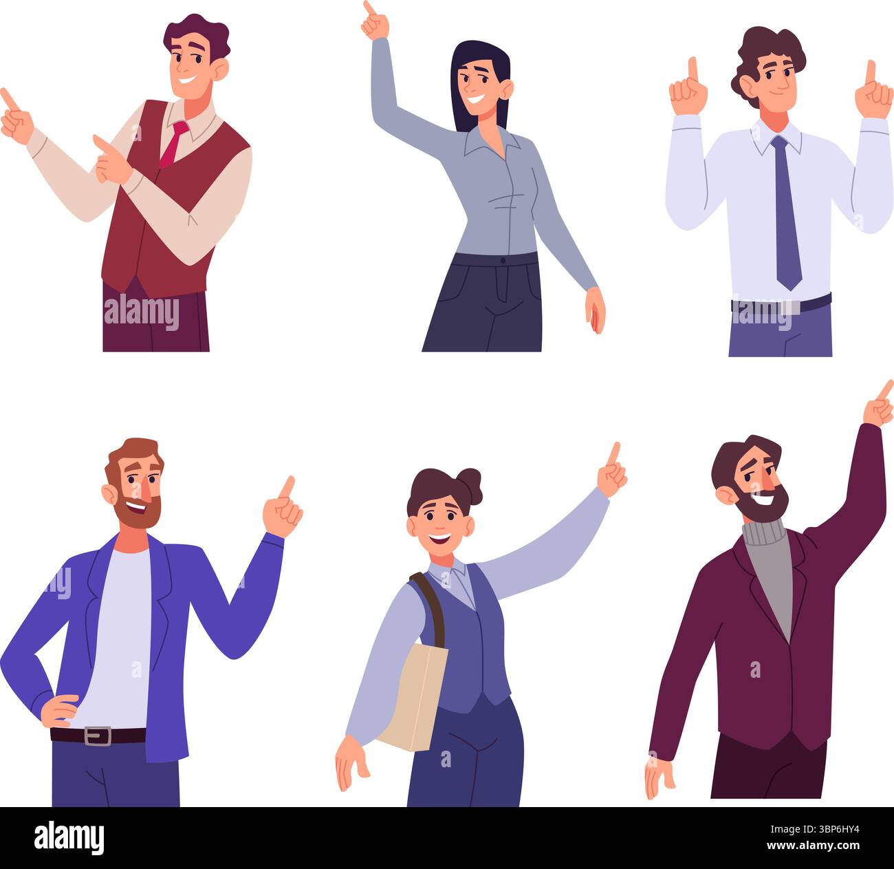 People pointing. Managers or business people hands pointing exact ...