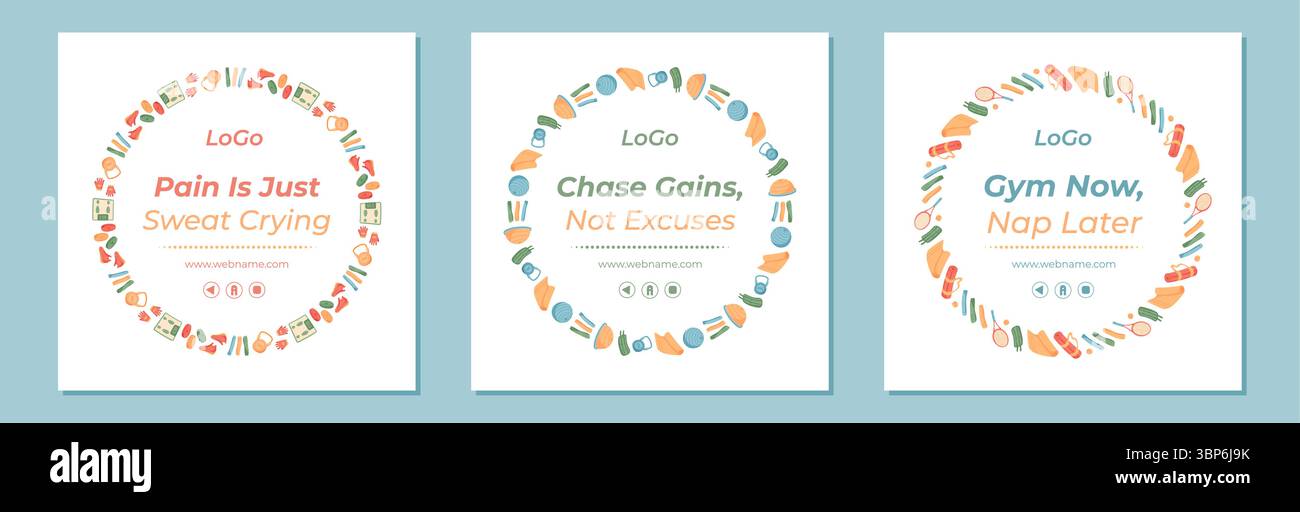 Colorful sport equipment frame Stock Vector Images - Alamy