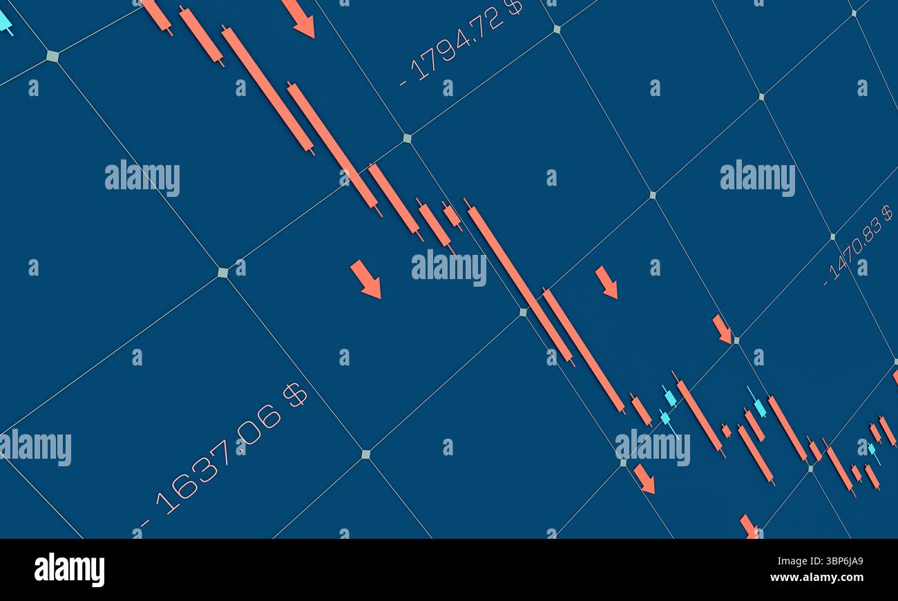 Stock market crash. Stock market crash. Loss, riosk, bear market ...