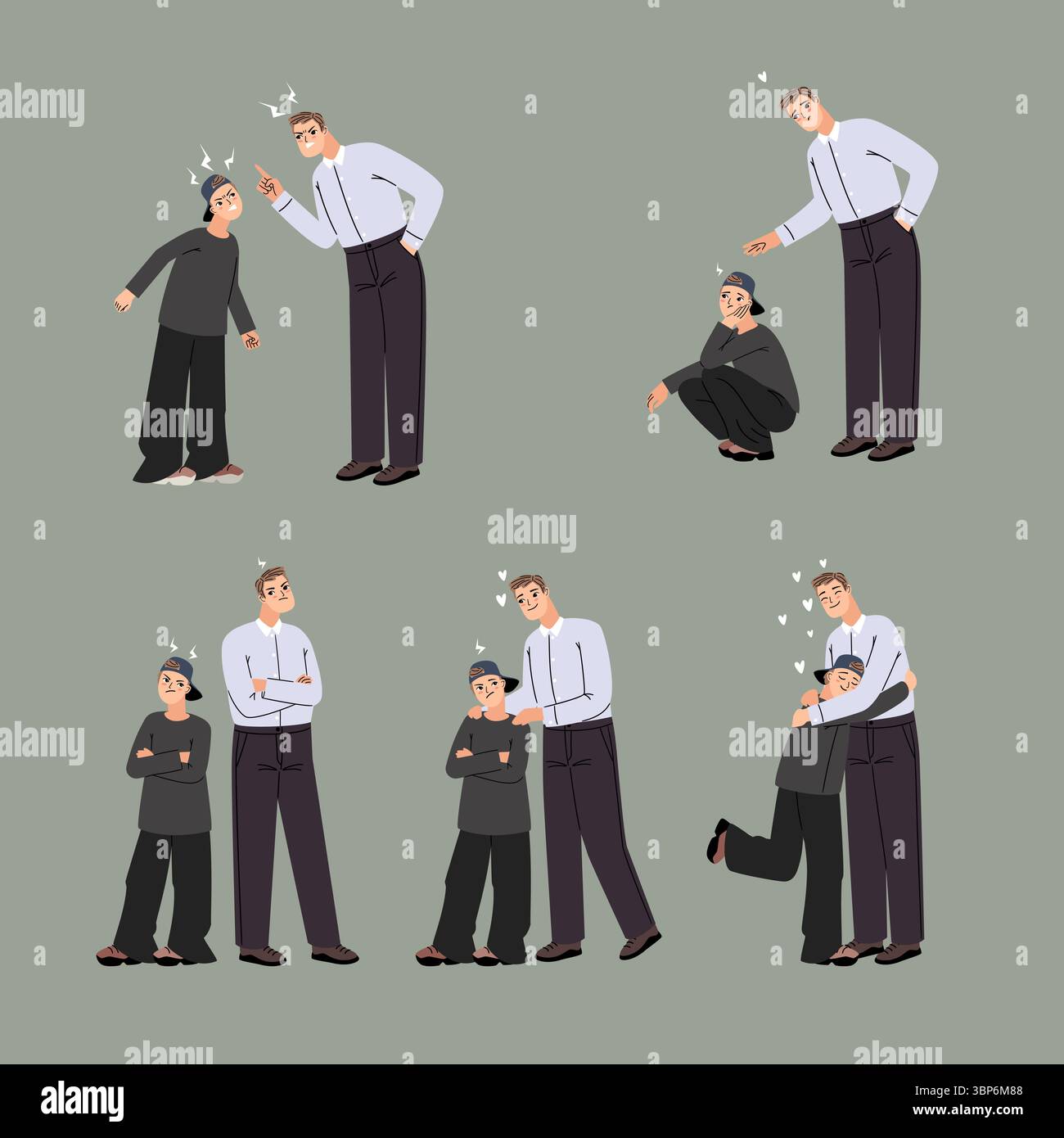 Conflict between parent teenager hi-res stock photography and images ...