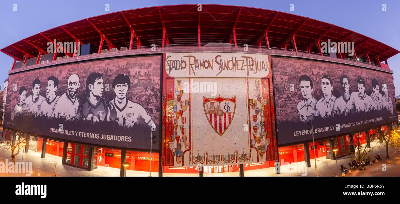 Estadio Ramon Sanchez Pizjuan Stadium Front Entrance Gate Panorama ...