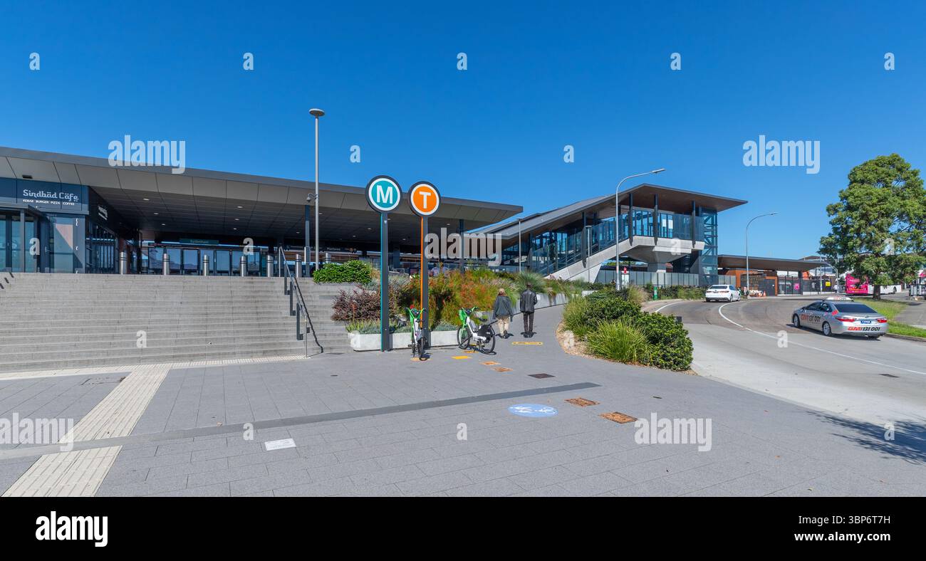 The modern driverless 'Sydney Metro' train line running between ...