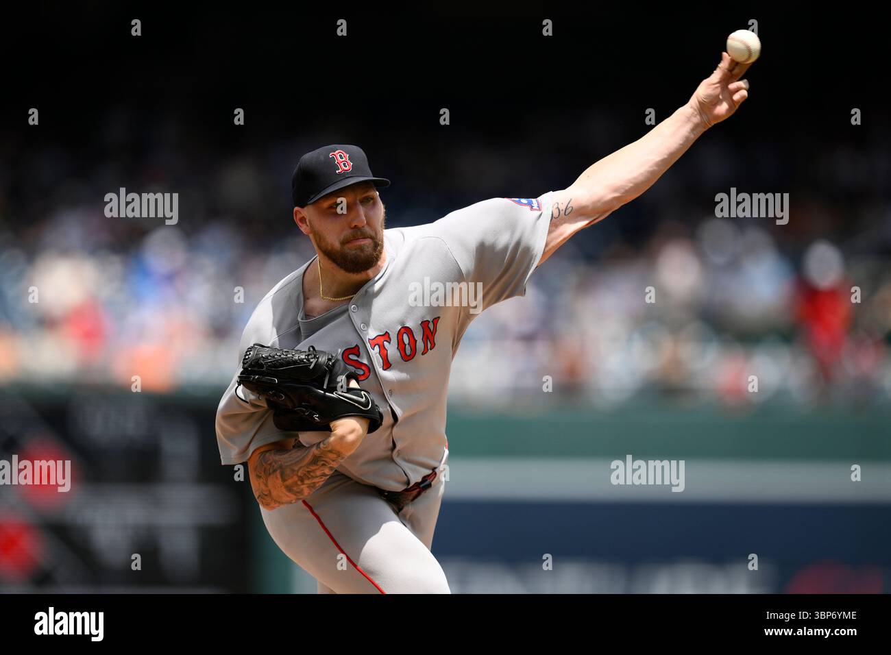 Boston Red Sox starting pitcher Garrett Crochet (35) in action during a ...