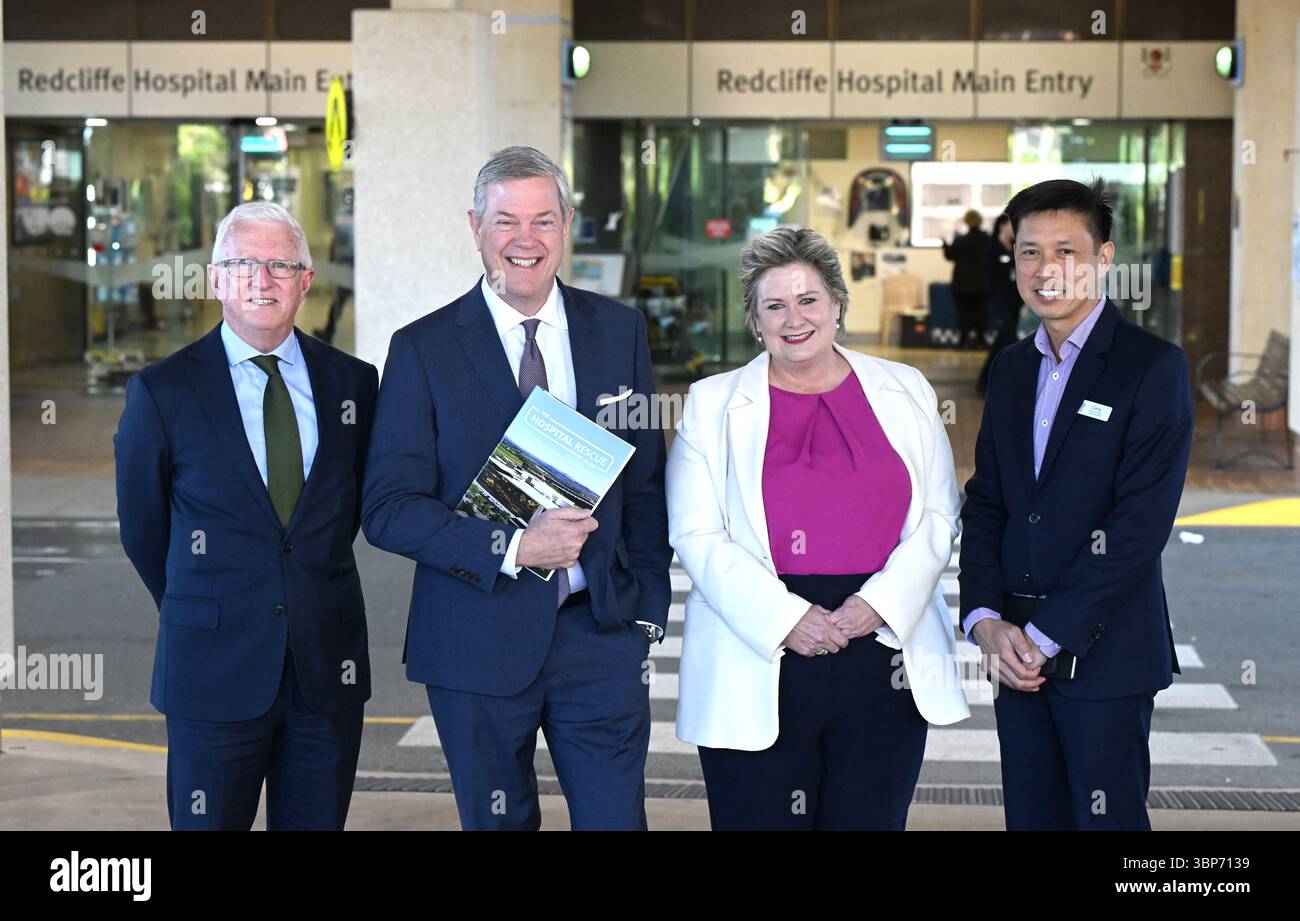 (Left to right) Chair of the Brisbane North Hospital and Health Board ...