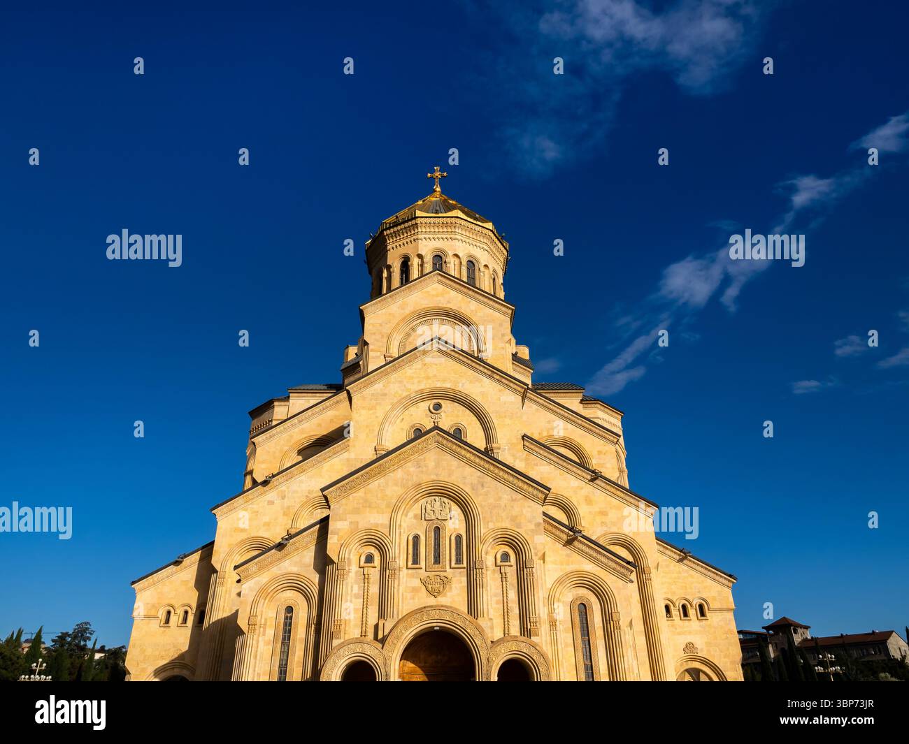 The Holy Trinity Cathedral. Tsminda Sameba, main cathedral of the ...