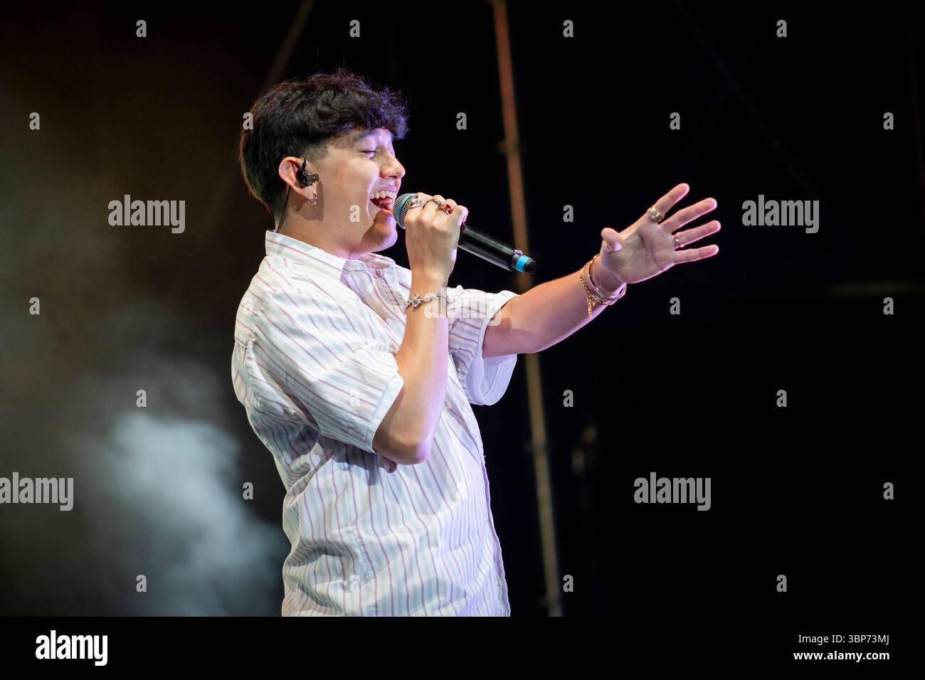 JJ during the concert '20 Years Of Love' at MADO 2025 in Plaza de ...