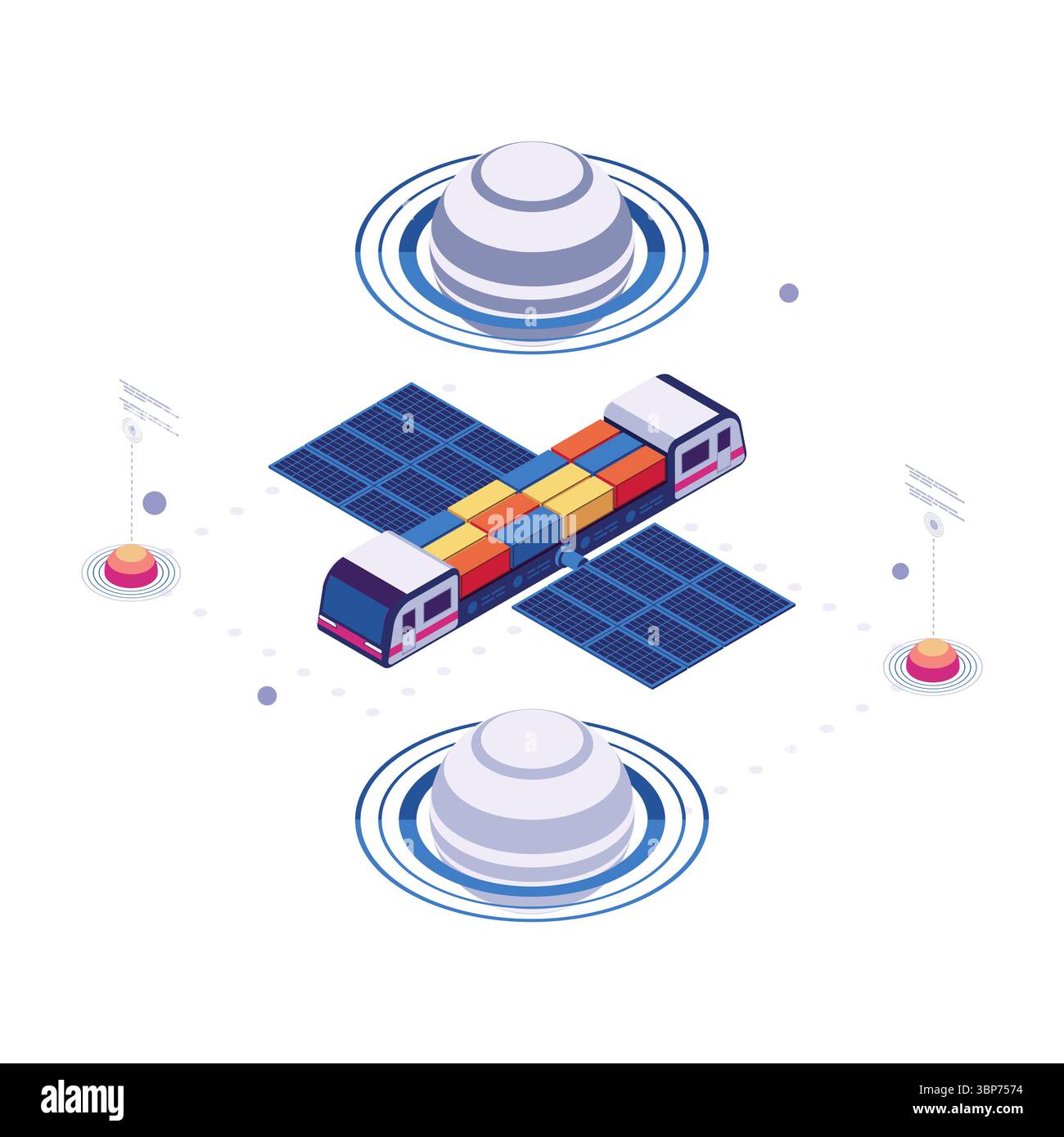 Efficient transportation network Stock Vector Images - Alamy