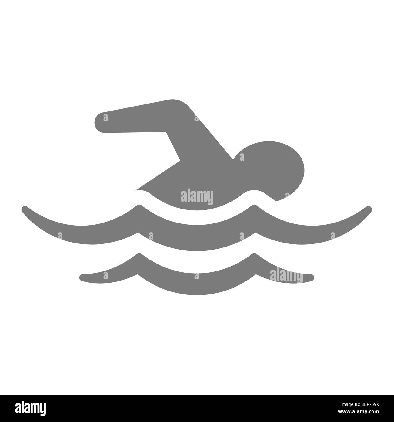 Man in waves Stock Vector Images - Alamy