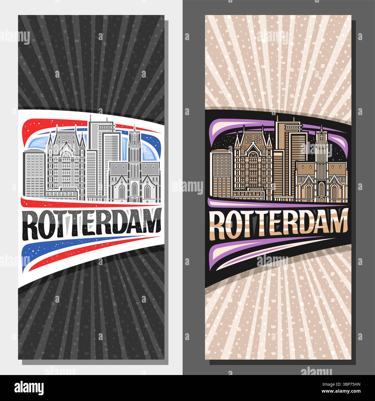 Rotterdam downtown Stock Vector Images - Alamy