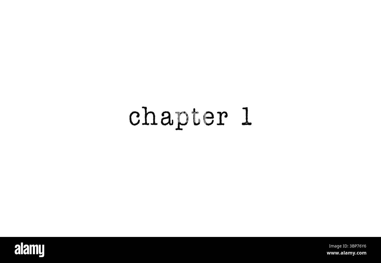 Chapter message on white hi-res stock photography and images - Alamy